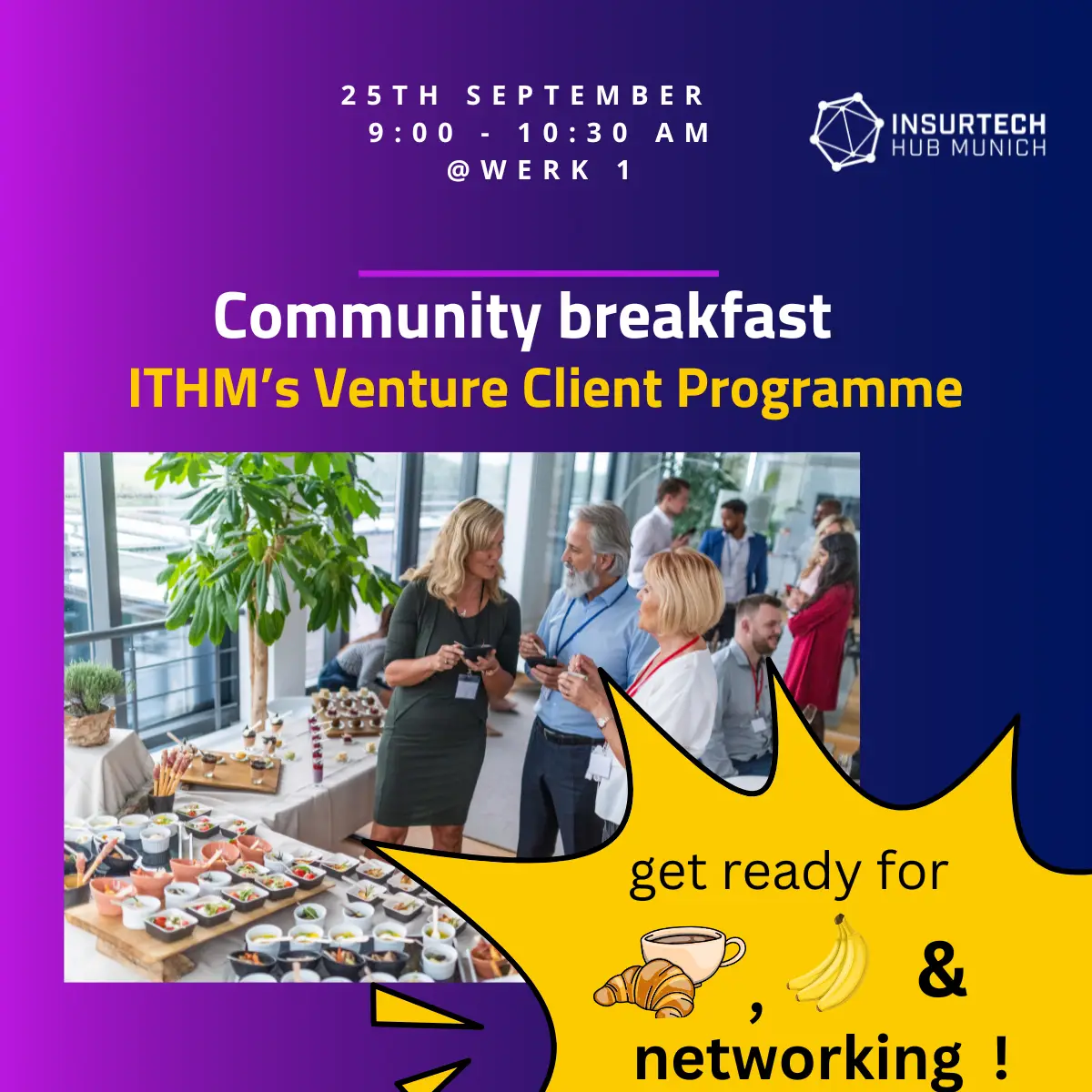 Startups & Community Breakfast - InsurTech Hub Munich